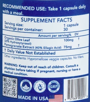 Olea25® | Hydroxytyrosol - Organic Olive Leaf Extract